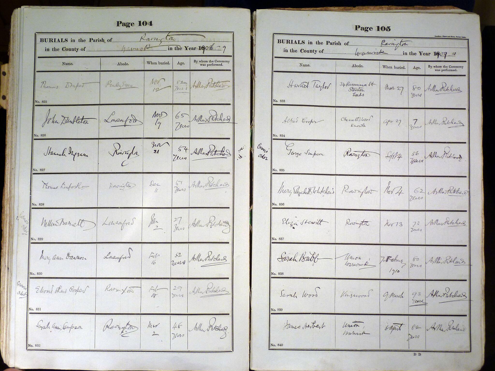 Burial Register 1859-1978