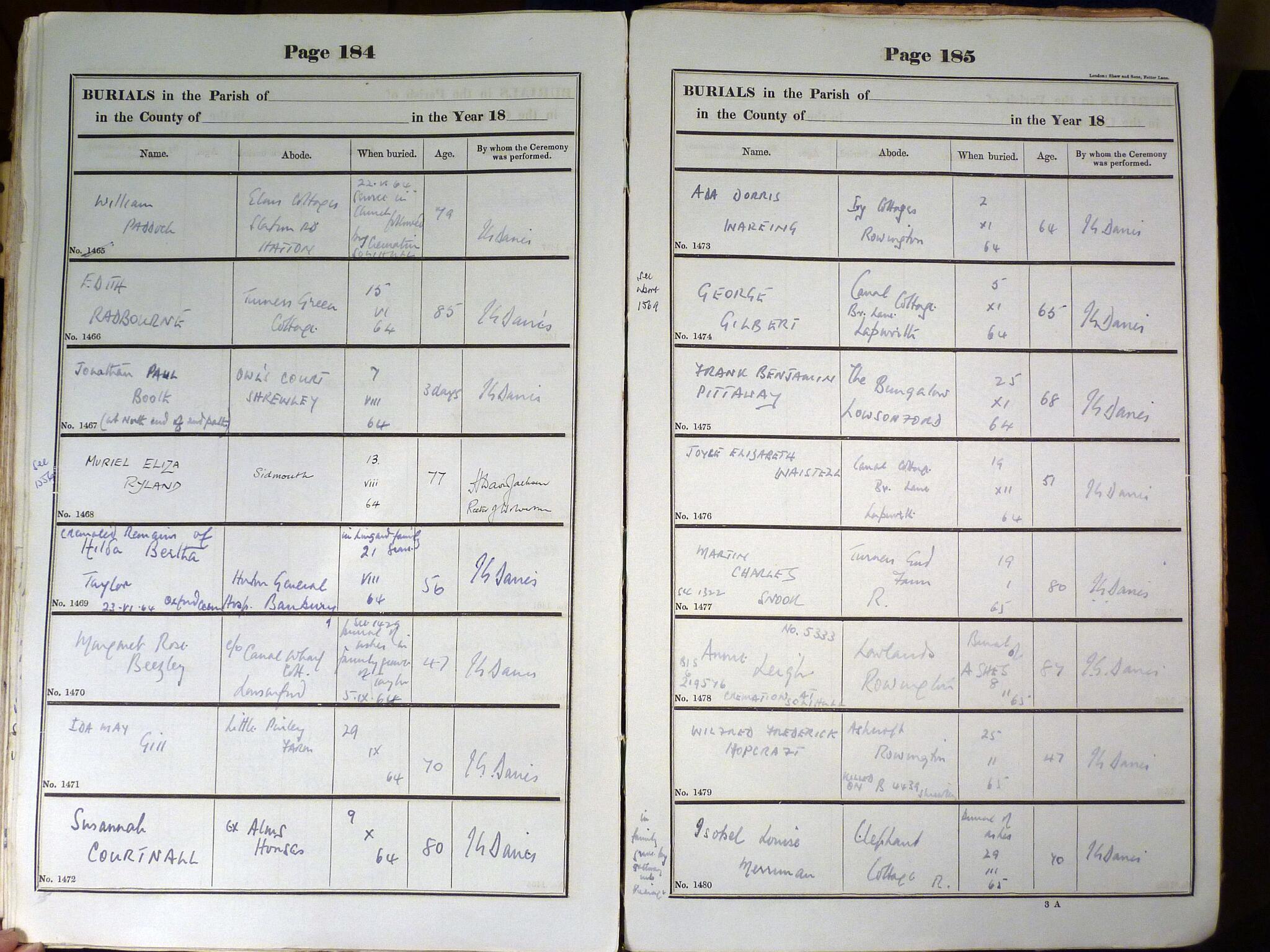 Burial Register 1859-1978